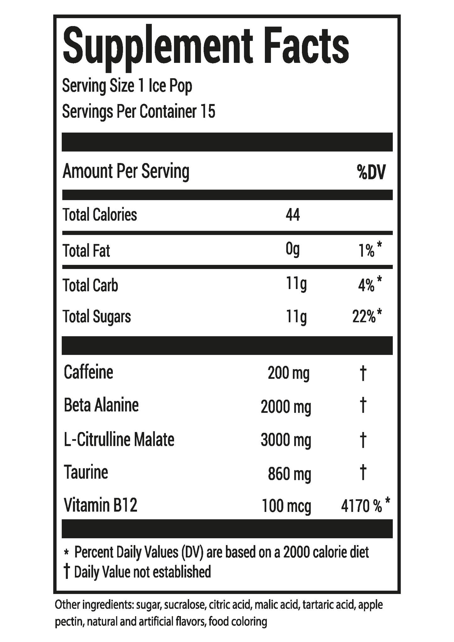 Free Pre Workout Pops Sample Pack