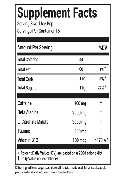 Free Pre Workout Pops Sample Pack